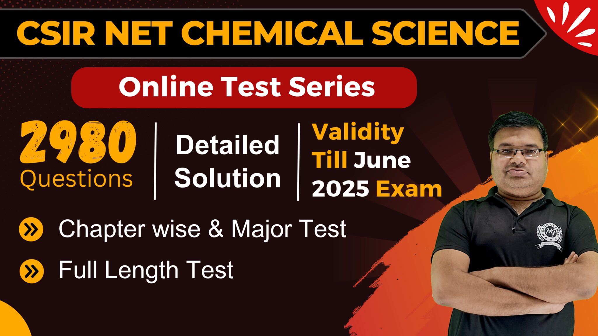 CSIR NET JRF Chemical Science – H Gaur Classes